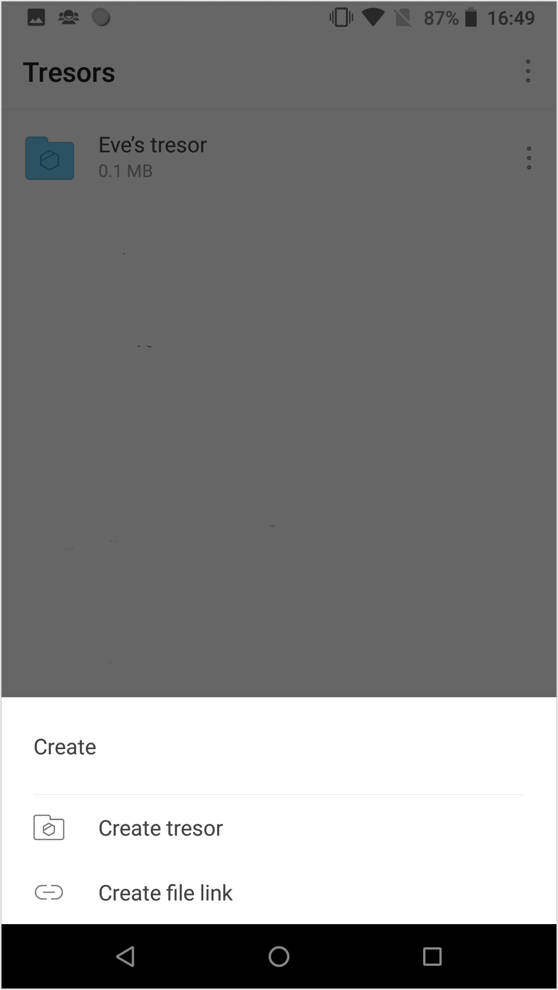 Step 2: Creating a tresor – Tresorit Knowledge Base